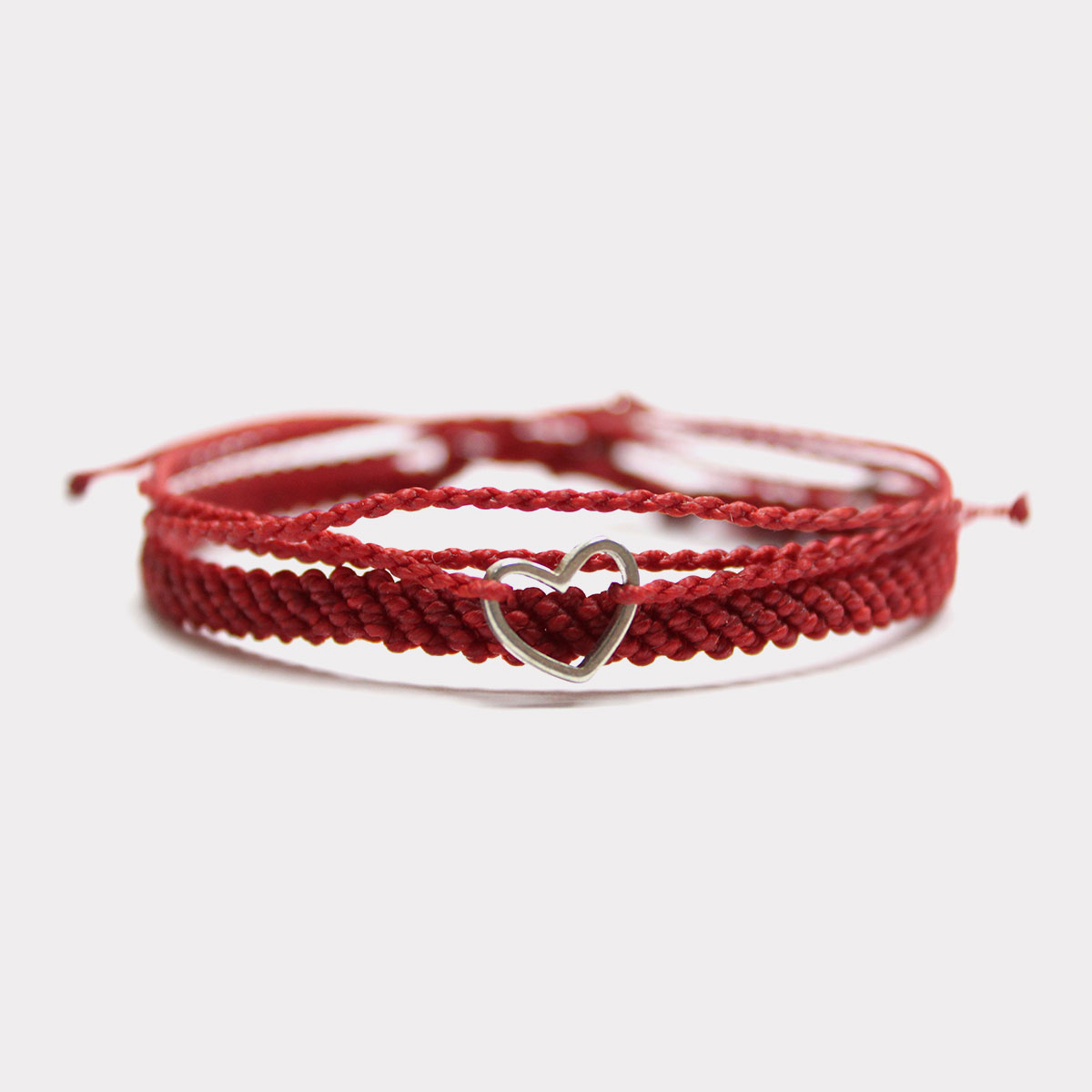 Red String – Set of 2 – Heart • Masomenos